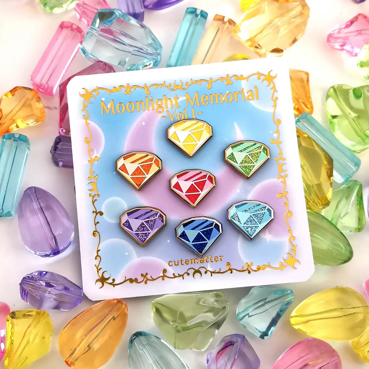 Rainbow Crystal Filler Pins – cutematter