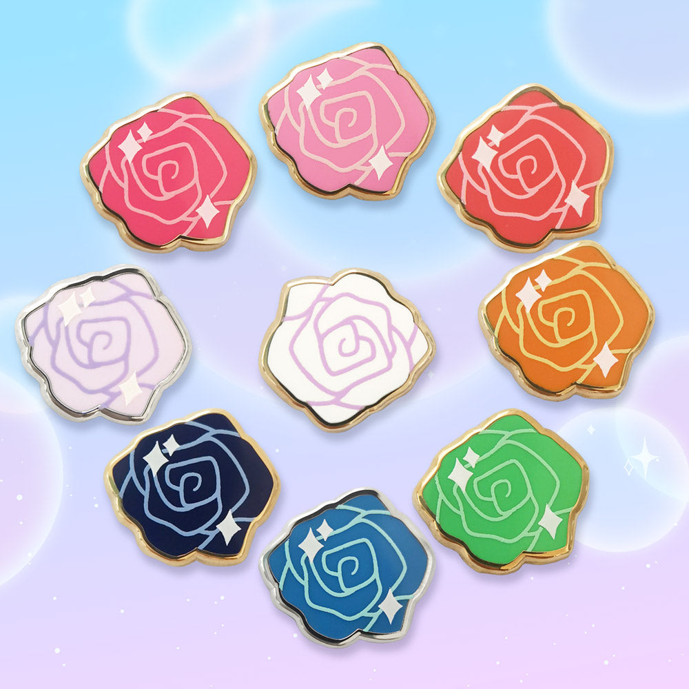 Shoujo Rose Filler Pins – cutematter