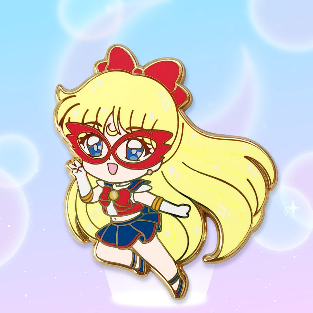 Masked Heroine Enamel Pin – cutematter