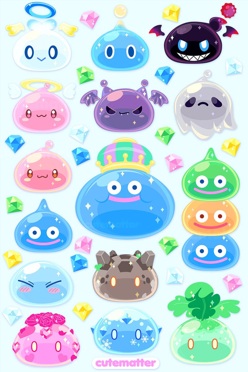 Sticker Sheet - Slime Friends – cutematter